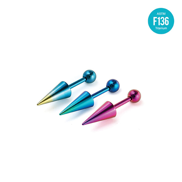 F136 Titanium Punk Devil Spike Stud – Hypoallergenic Ear&Cartilage Pie ...